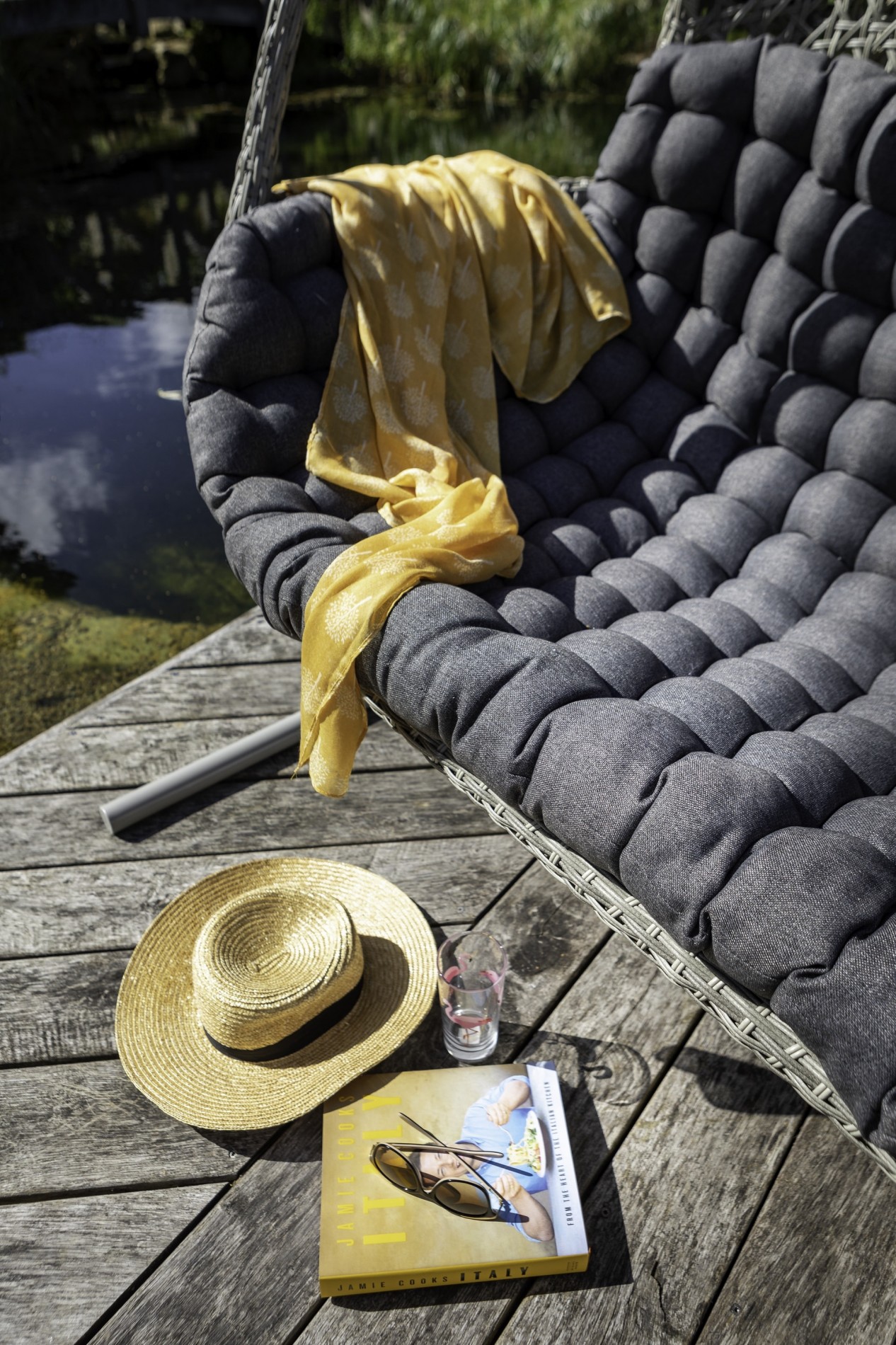 Hartman Heritage Double Garden Furniture Hanging Chair - Ash Rattan ...