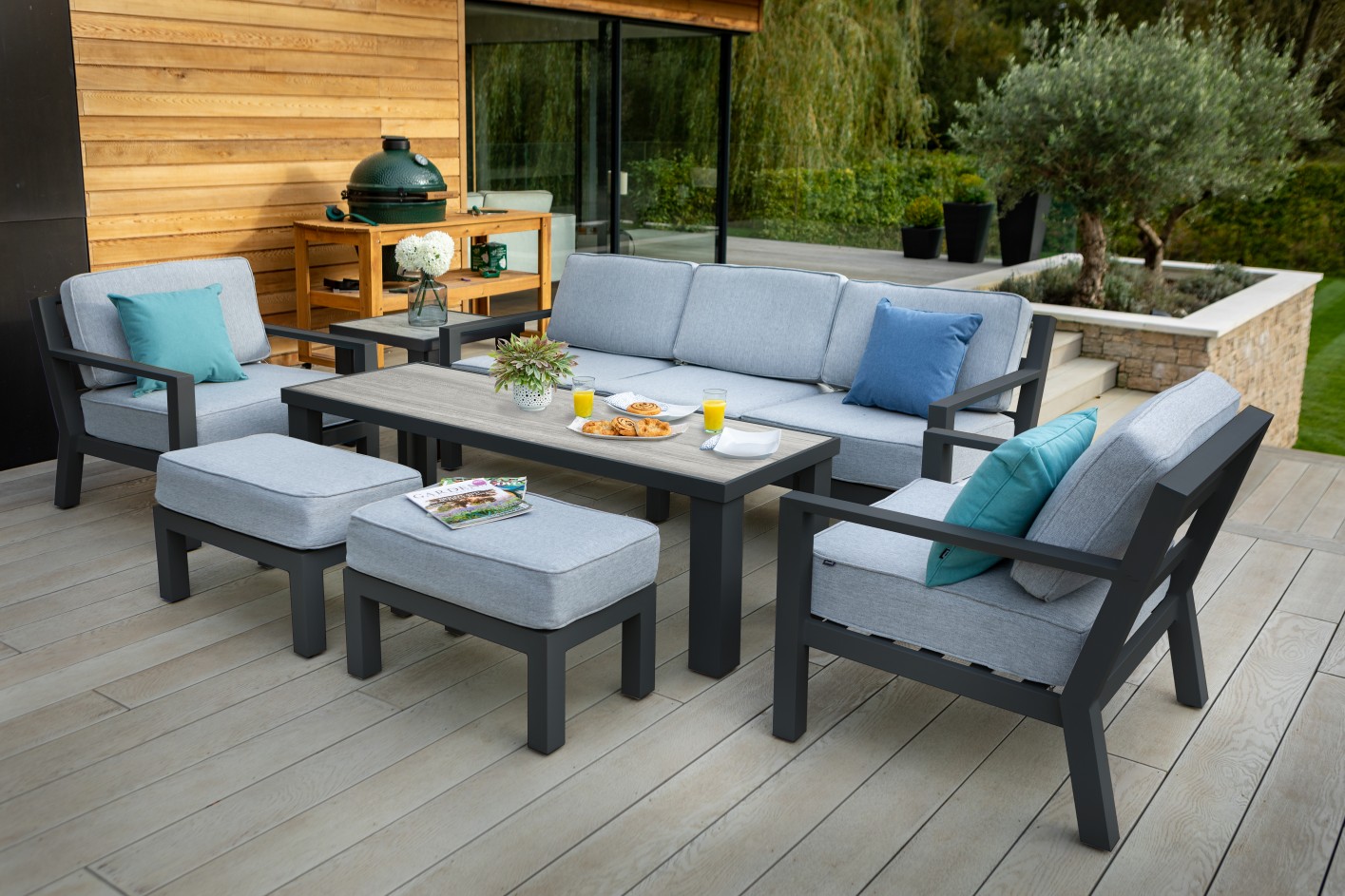 Hartman Apollo 3 Seat Garden Furniture Lounge Set with FREE Side Table ...
