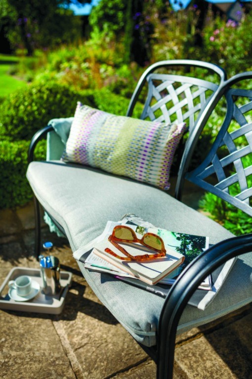 Hartman Berkeley 2 Seat Garden Furniture Bench - Antique Grey Cast ...