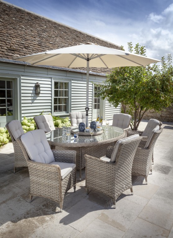 Hartman Hartman Heritage 8 Seat Elliptical Garden Furniture Set - Beech ...